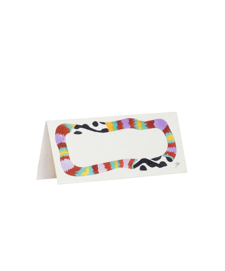Ikat Multicoloured Name Placers – Tatiana Alida Design