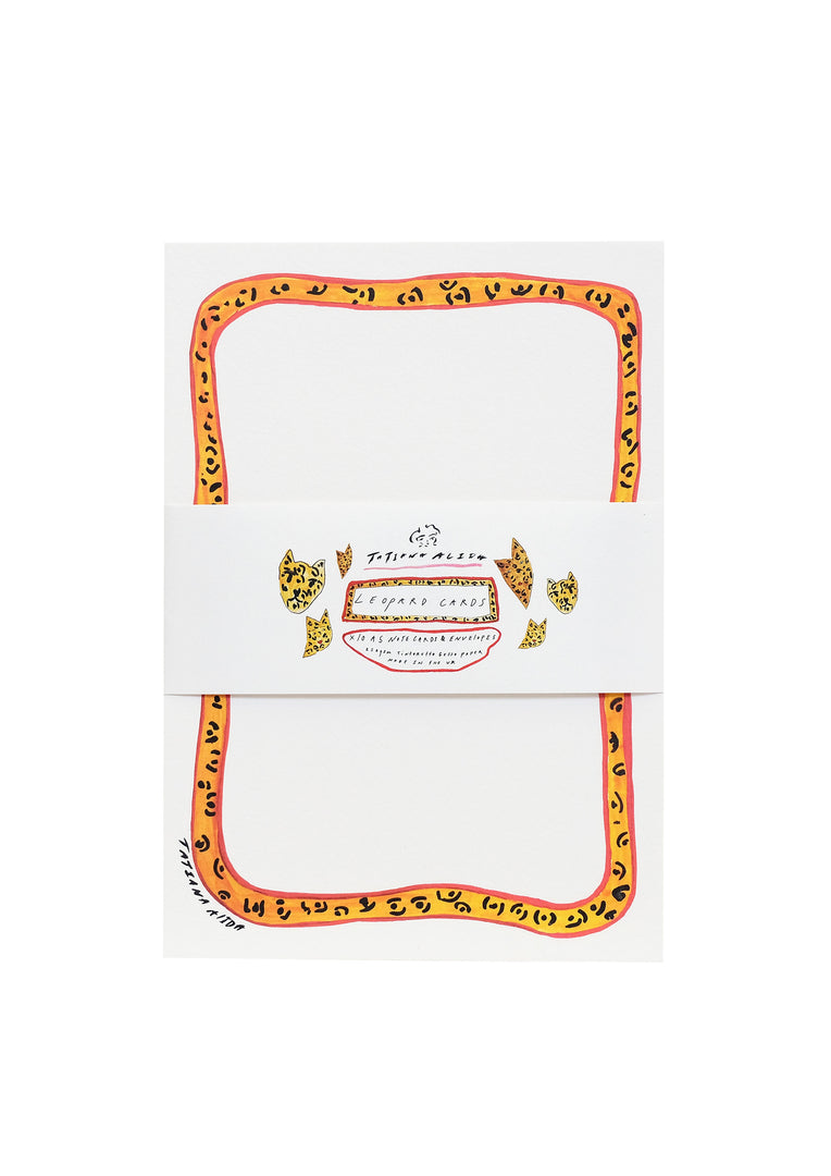 A5 Leopard Note Card Pack – Tatiana Alida Design